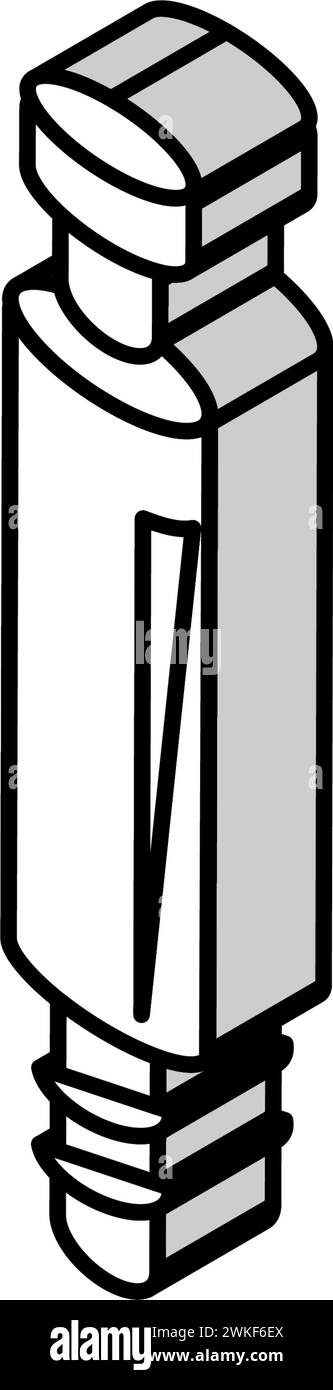 screw metal assembly isometric icon vector illustration Stock Vector ...