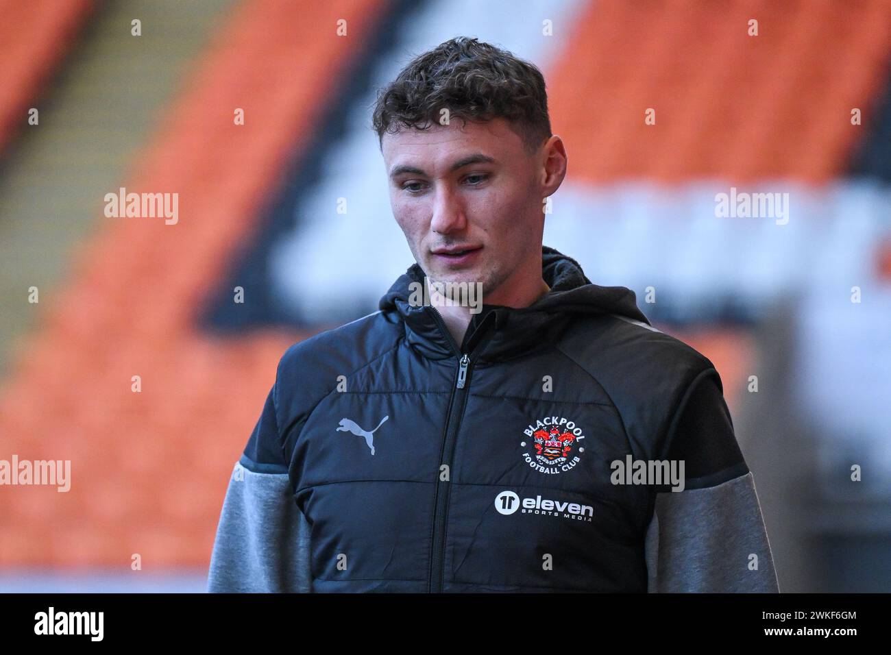 Matty Virtue of Blackpool arrives ahead of the Bristol Street Motors ...