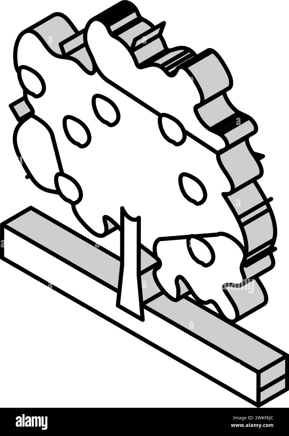 Green apple tree isometric hi-res stock photography and images - Alamy