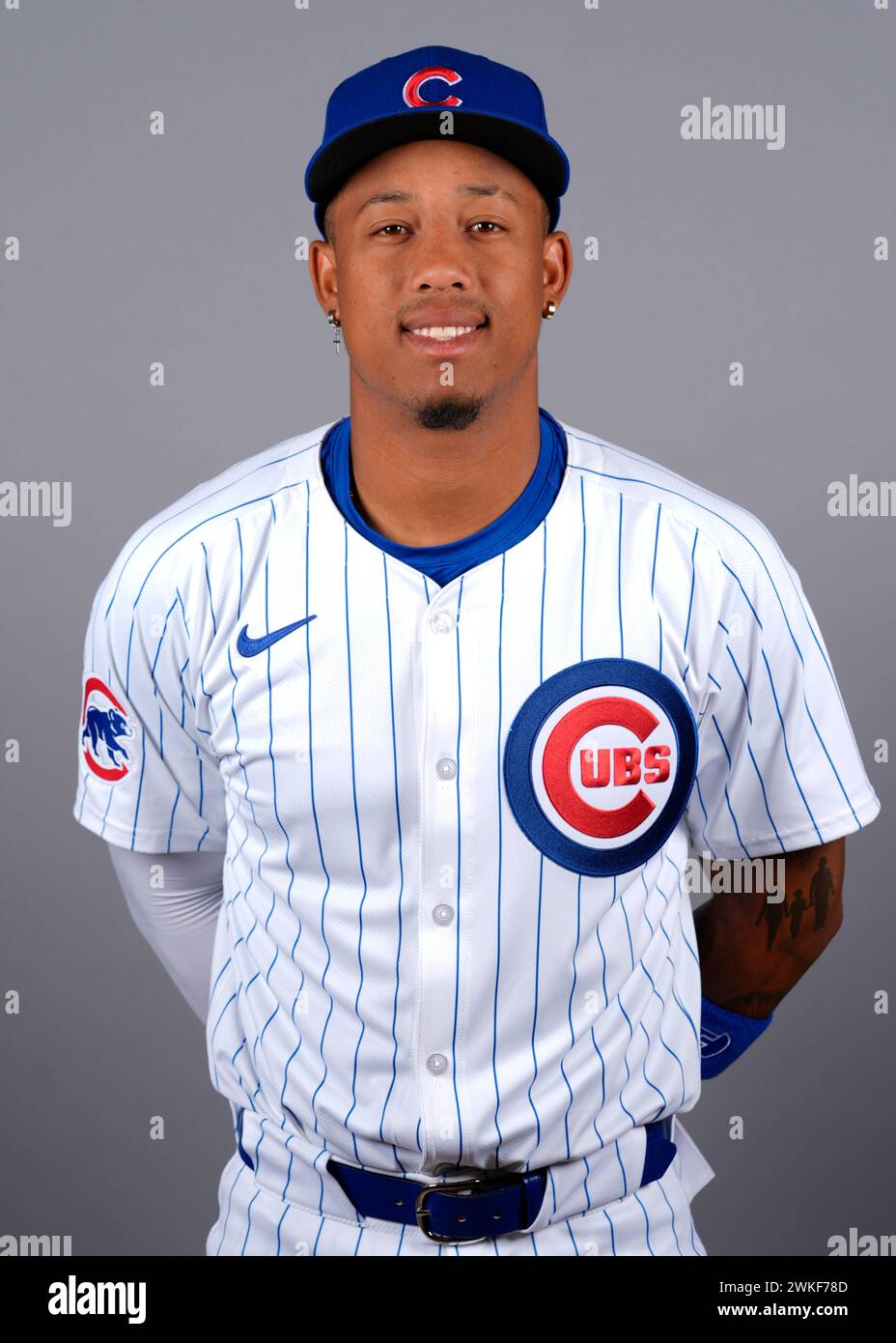 This is a 2024 photo of Pablo Aliendo of the Chicago Cubs baseball team ...