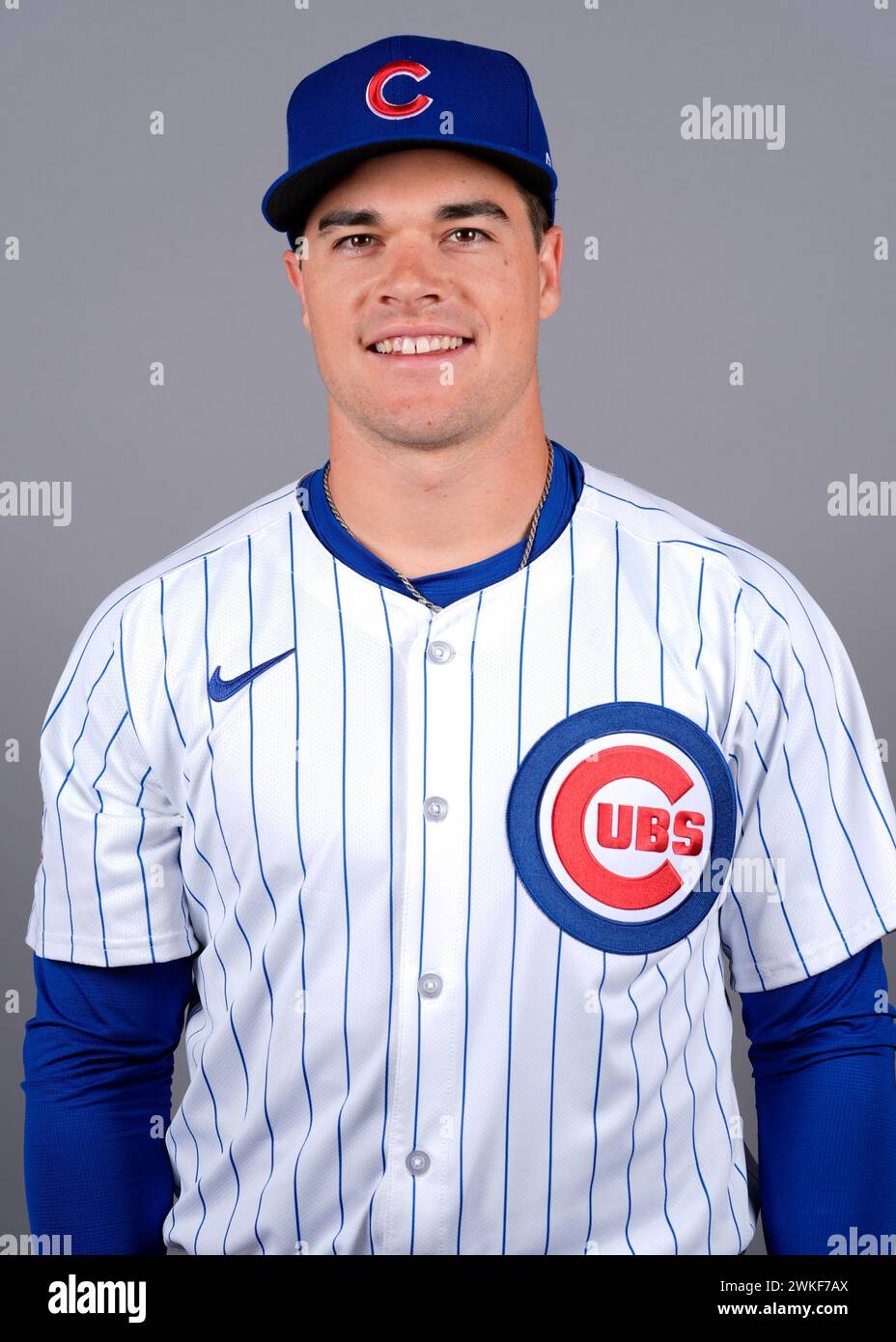 This is a 2024 photo of Matt Shaw of the Chicago Cubs baseball team ...