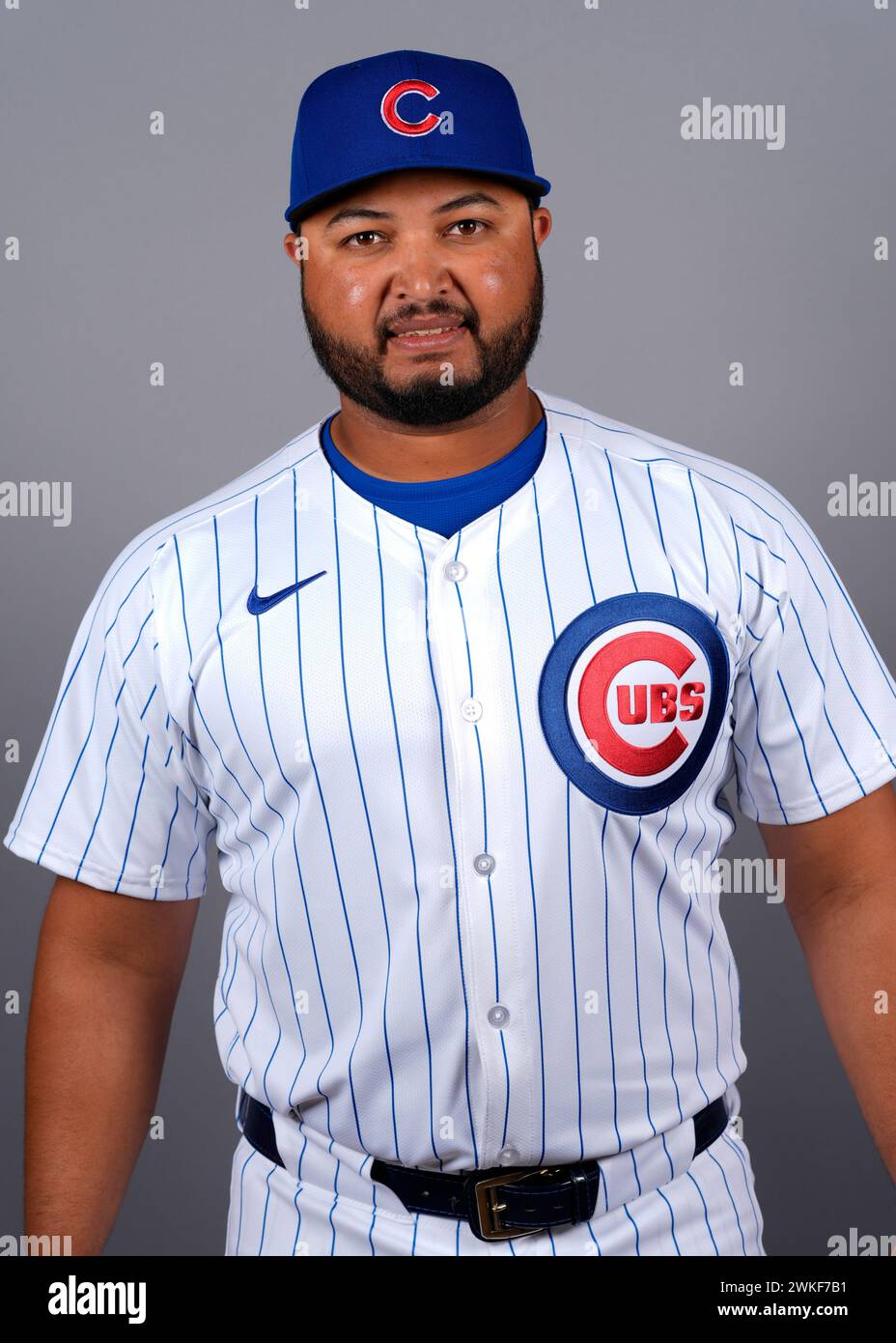 This is a 2024 photo of Erik Castillo of the Chicago Cubs baseball team ...