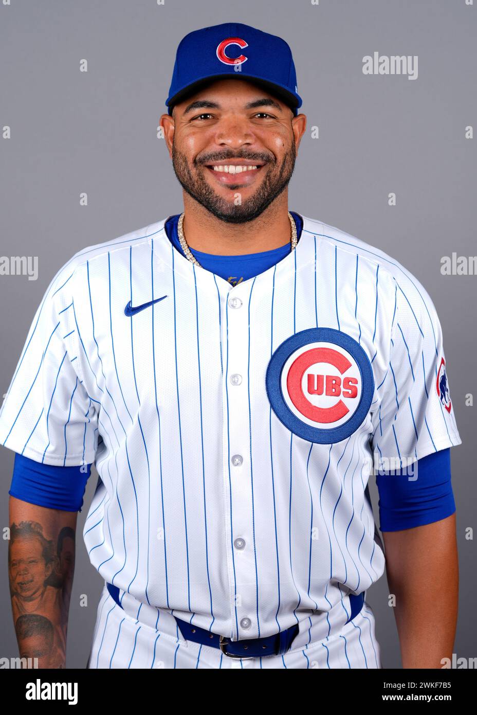 This is a 2024 photo of Edwin Escobar of the Chicago Cubs baseball team ...