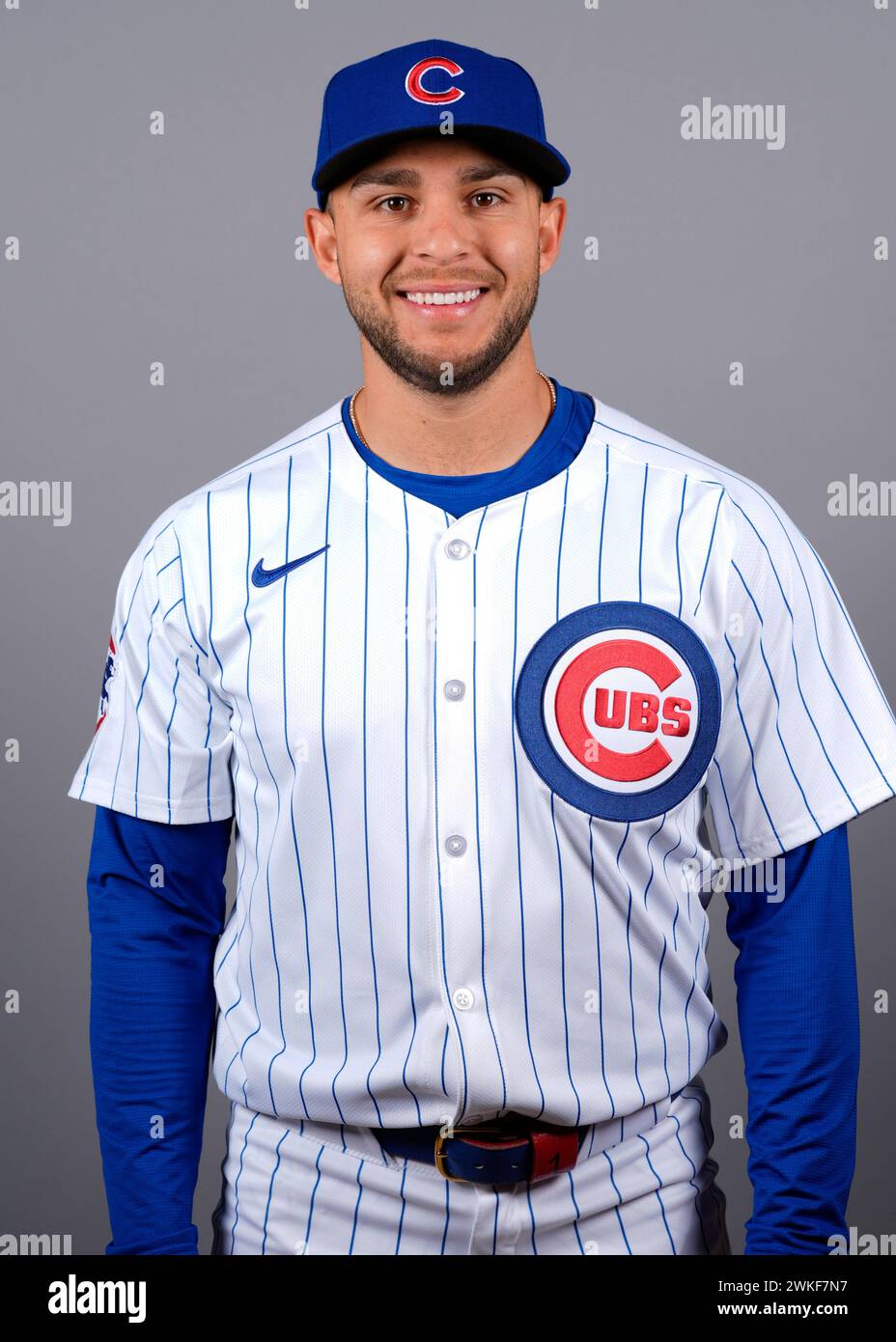 This is a 2024 photo of Nick Madrigal of the Chicago Cubs baseball team ...