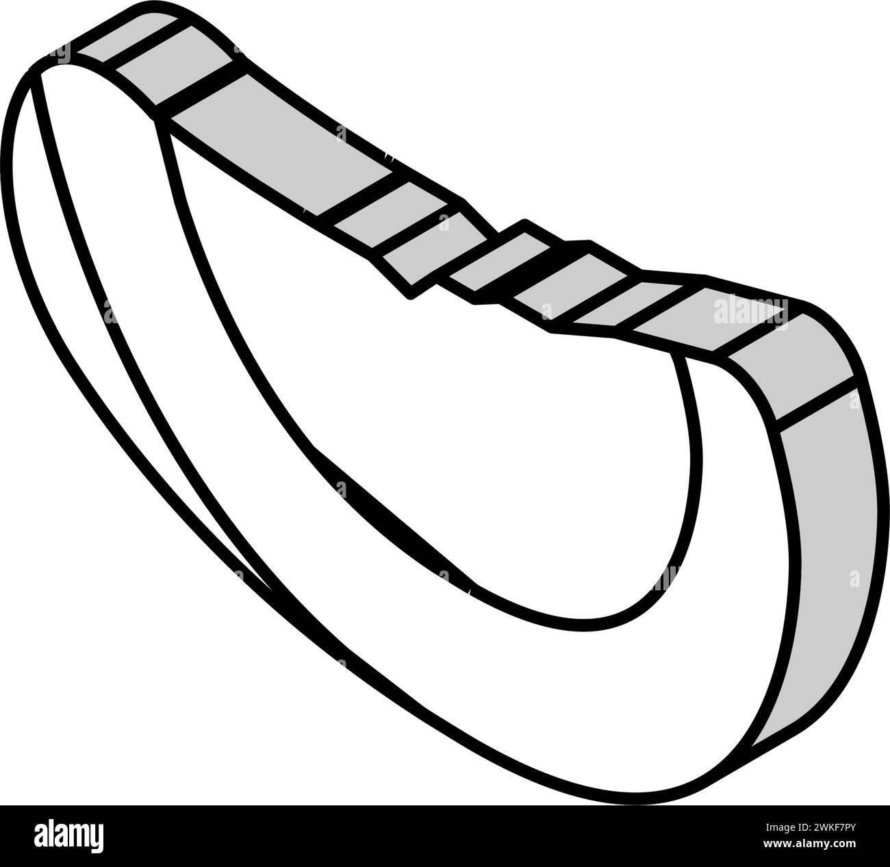 delicious fresh mango slice isometric icon vector illustration Stock ...