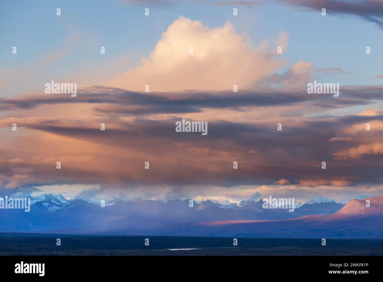 Rain clouds in arctic tundra Stock Photo - Alamy