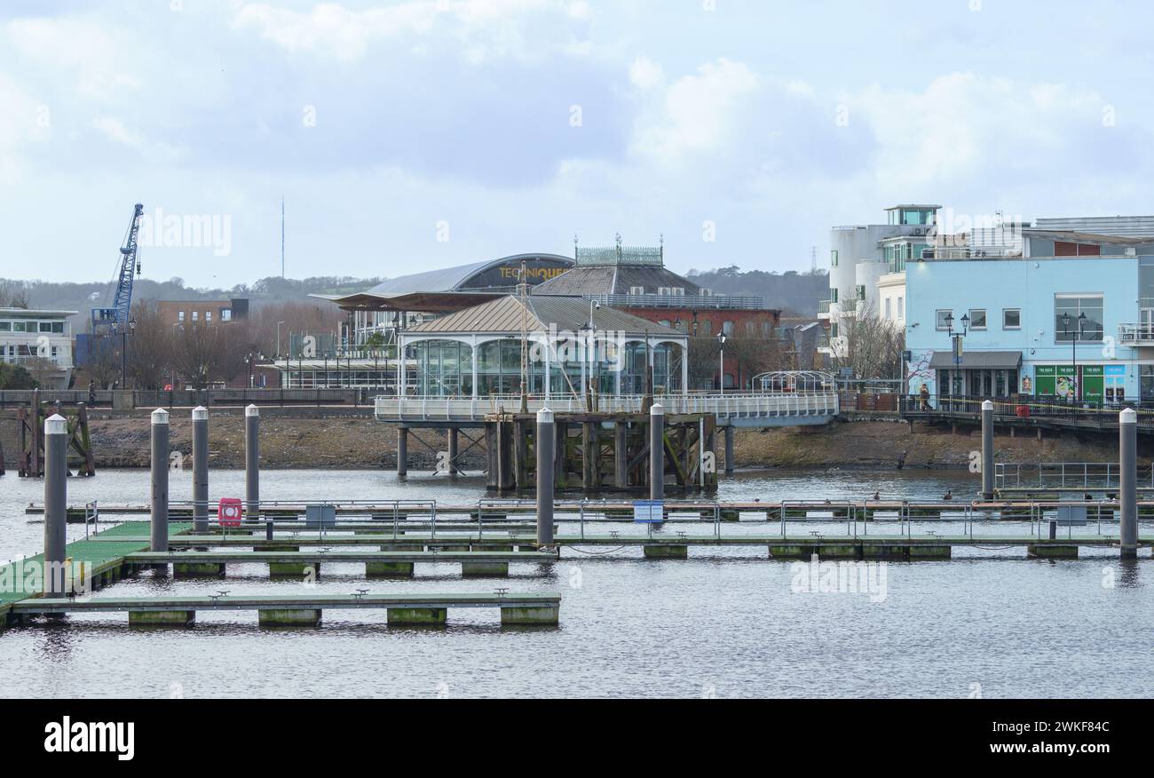 Coffi Co restaurant on the Mermaid Quay, Cardiff Bay. Cardiff, South ...