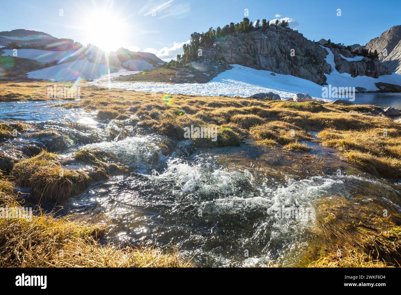 Beautiful mountain landscapes in Wind River Range in Wyoming, USA ...