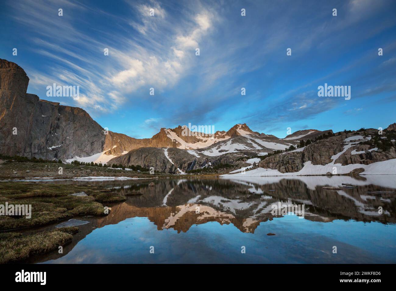 Beautiful mountain landscapes in Wind River Range in Wyoming, USA ...