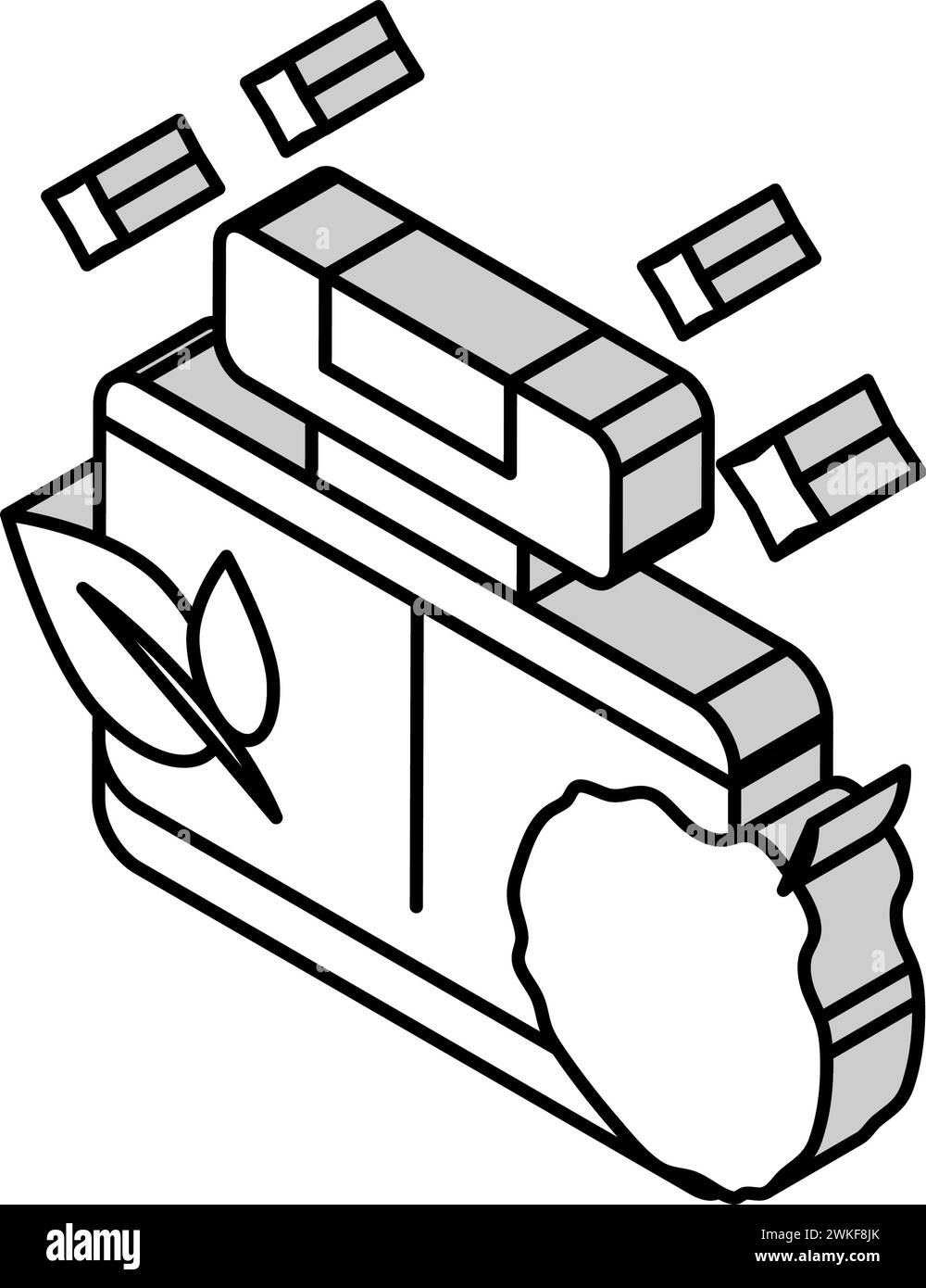 fresh notes perfume isometric icon vector illustration Stock Vector ...