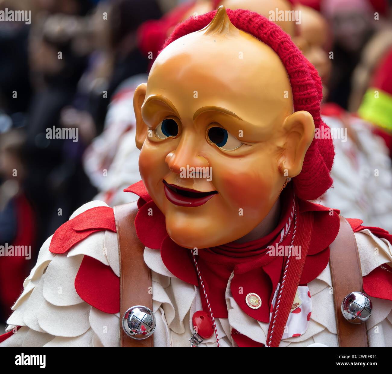 Masquerade. Beautiful mask in a carnival parade with blurred background ...