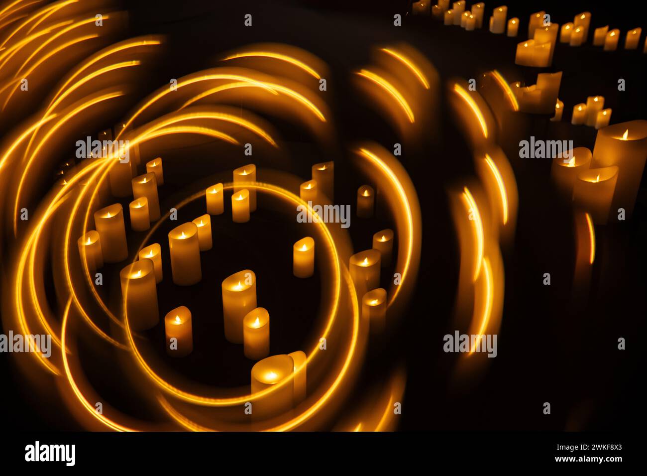 lots of glowing candles background for design purpose Stock Photo - Alamy