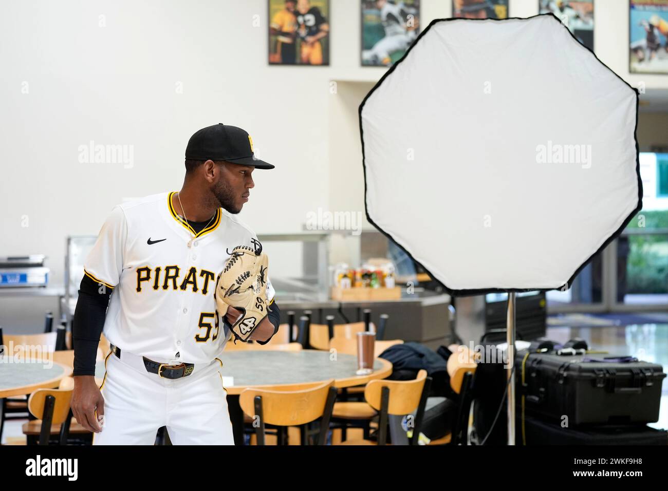 Pittsburgh Pirates starting pitcher Roansy Contreras poses for a photo ...