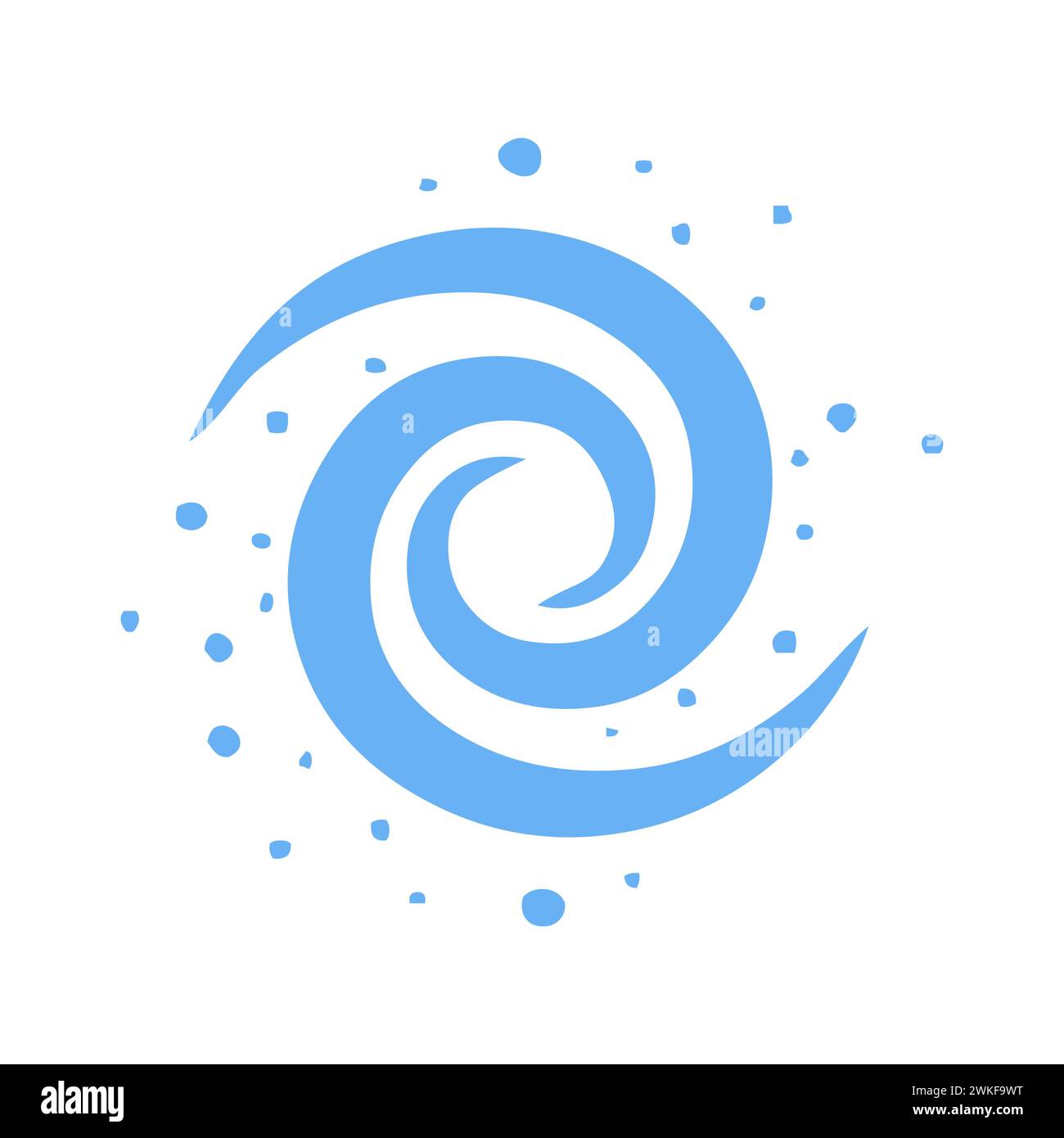 Blue wavy hand drawn Stock Vector Images - Alamy