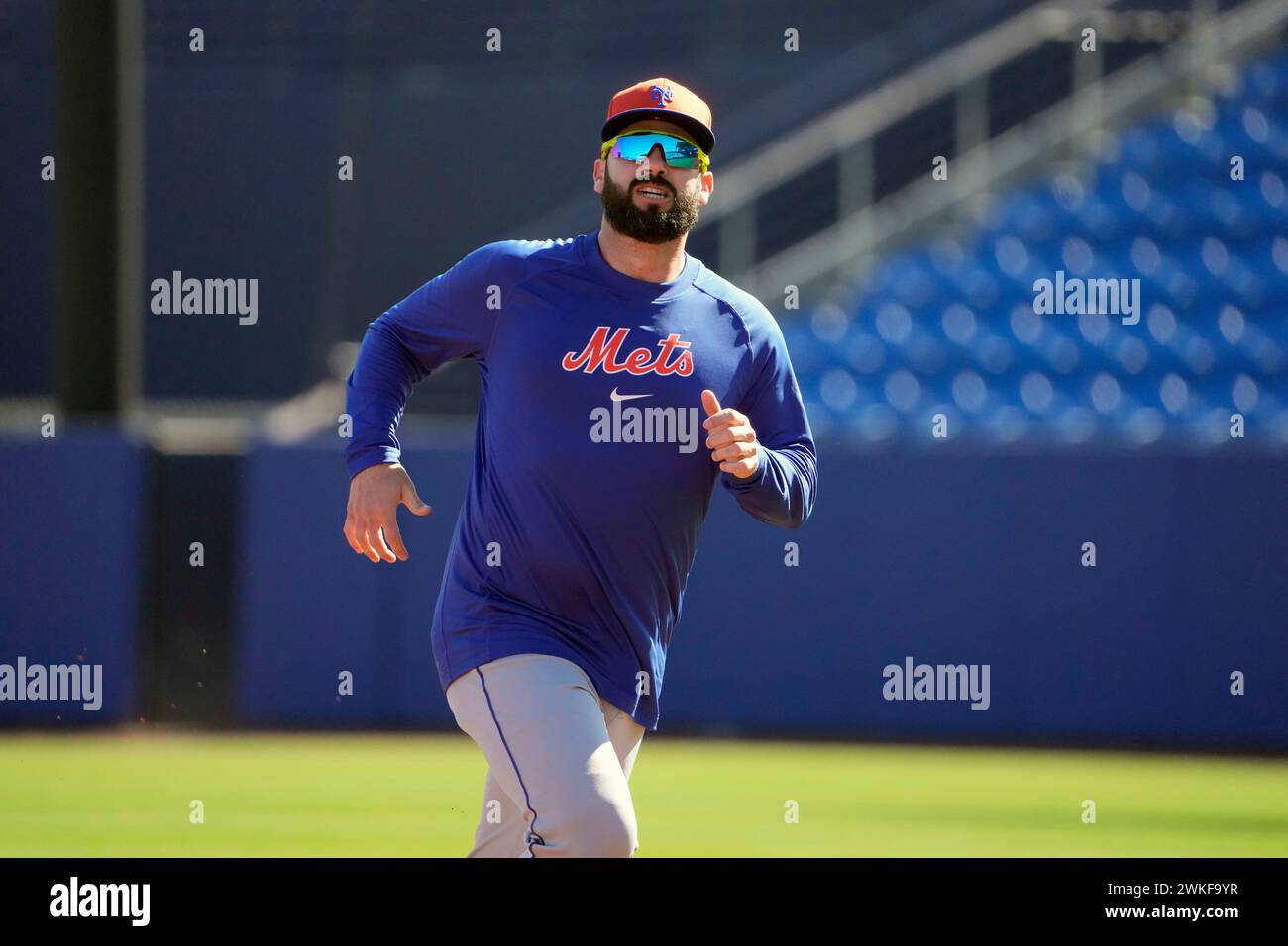 New York Mets catcher Tomas Nido runs the bases during a spring ...