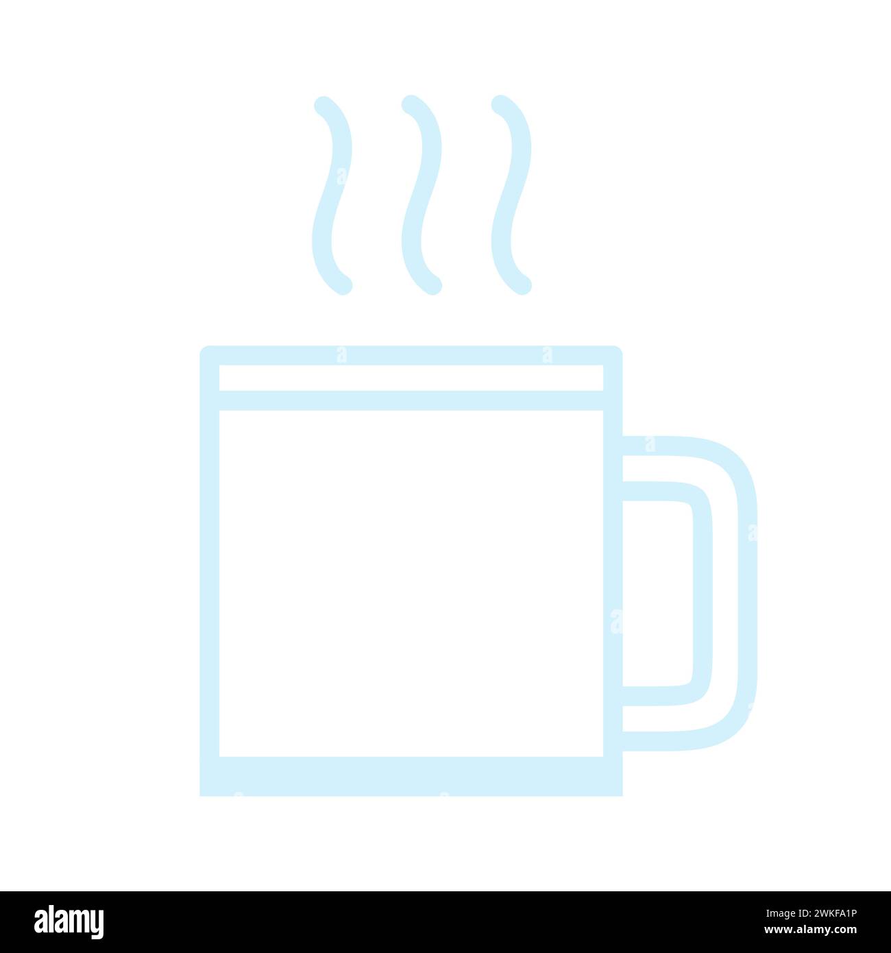 Blue mug coffee Stock Vector Images - Alamy