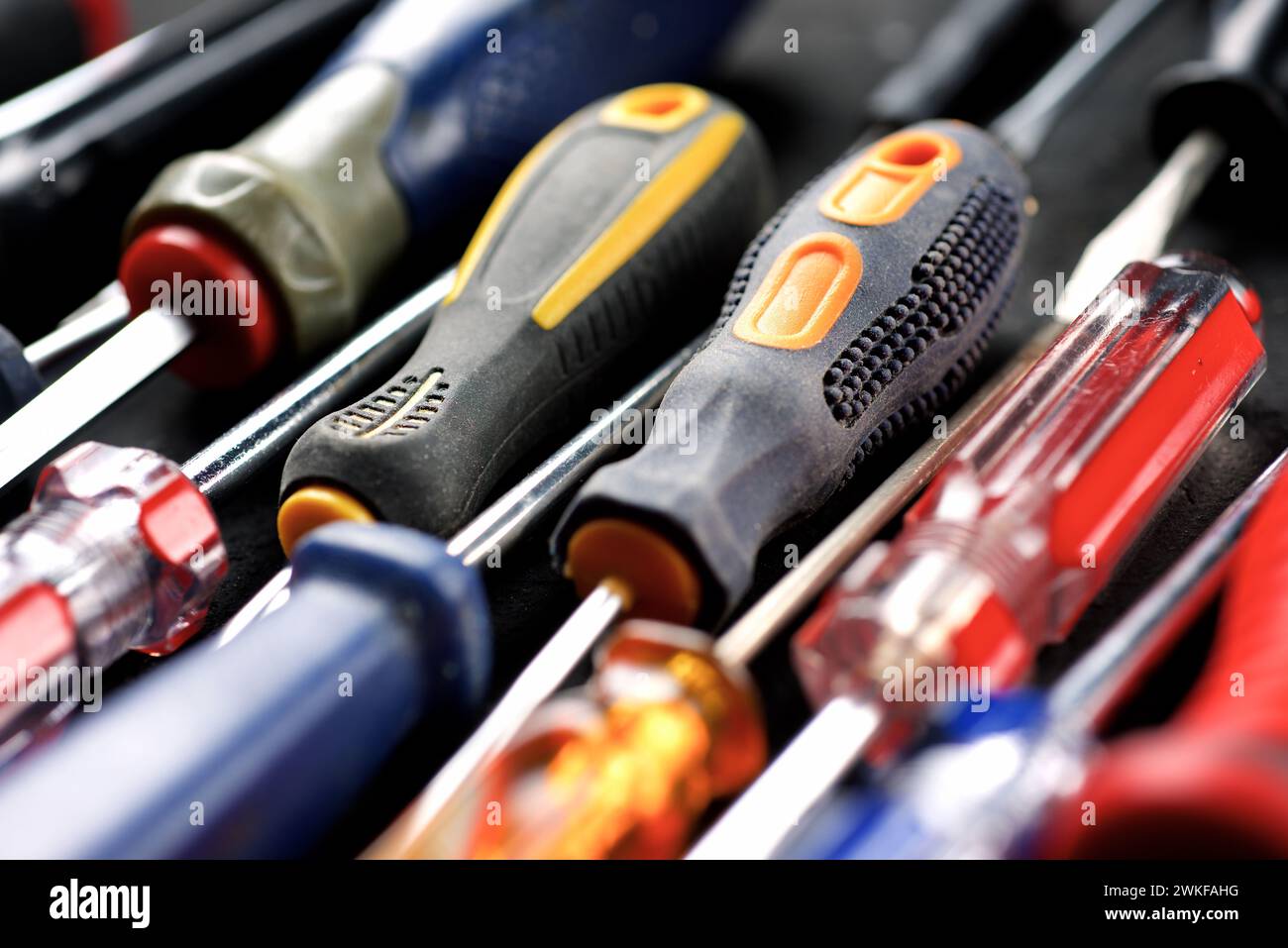 Workbench and screwdrivers hi-res stock photography and images - Alamy