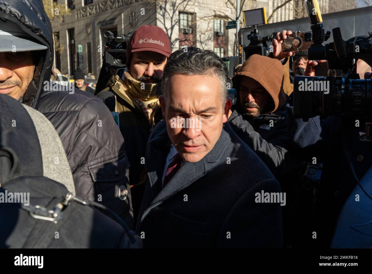 Manhattan, United States. 20th Feb, 2024. Raymond Colon, defense lawyer ...