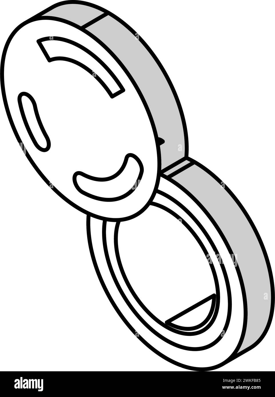 lr44 button battery isometric icon vector illustration Stock Vector ...