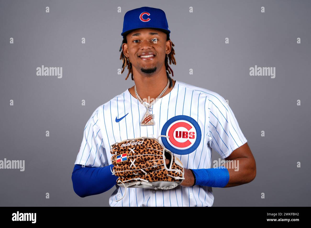 This is a 2024 photo of Kevin Alcantara of the Chicago Cubs baseball ...