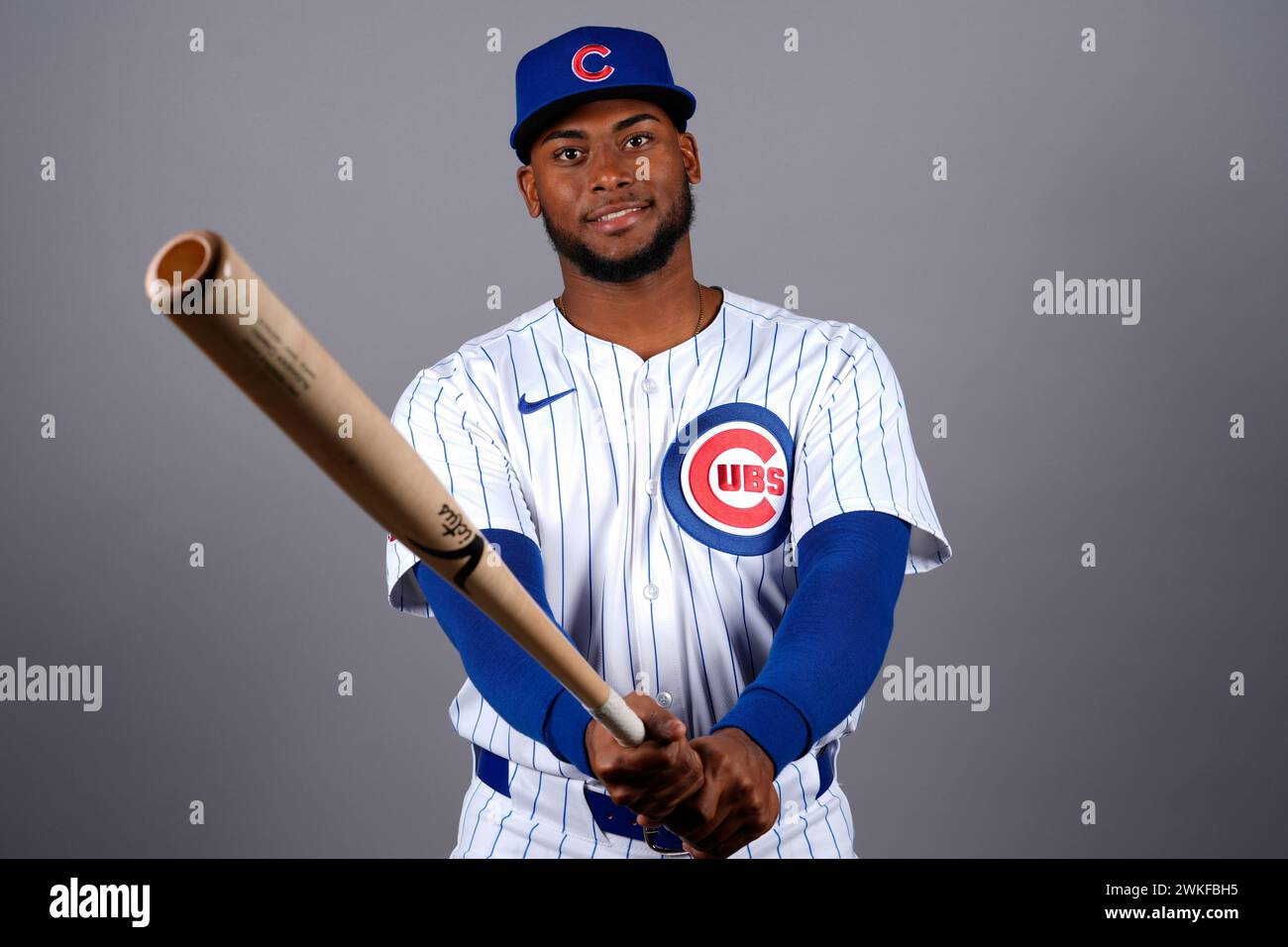 This is a 2024 photo of Alexander Canario of the Chicago Cubs baseball ...