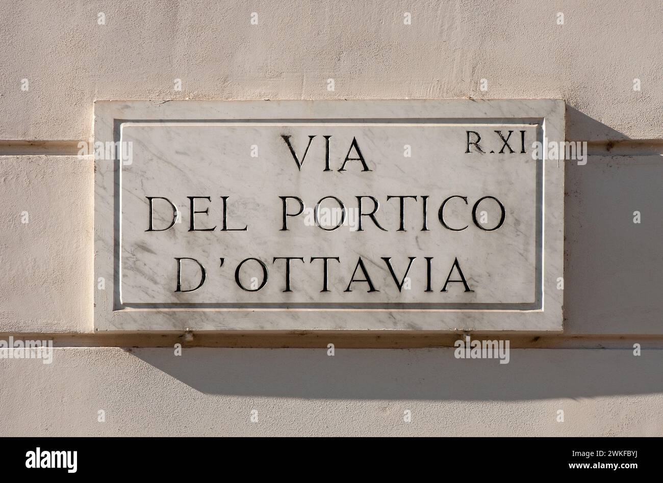 Via del portico rome hi-res stock photography and images - Alamy