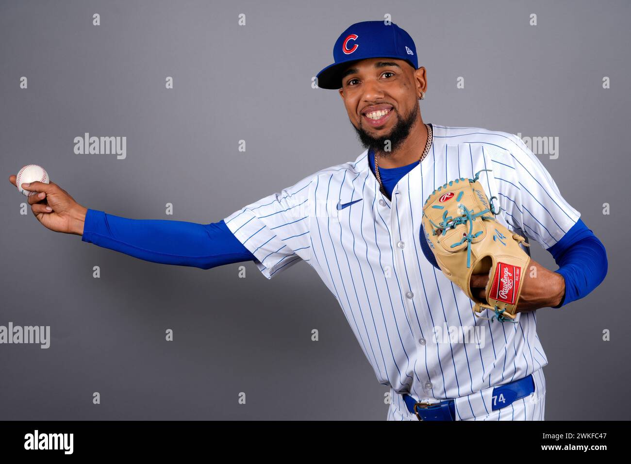 This is a 2024 photo of Jose Cuas of the Chicago Cubs baseball team ...