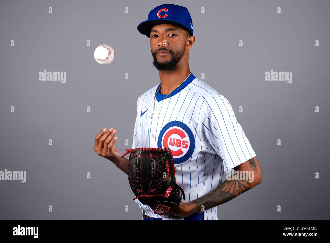 This is a 2024 photo of Carl Edwards Jr. of the Chicago Cubs baseball ...