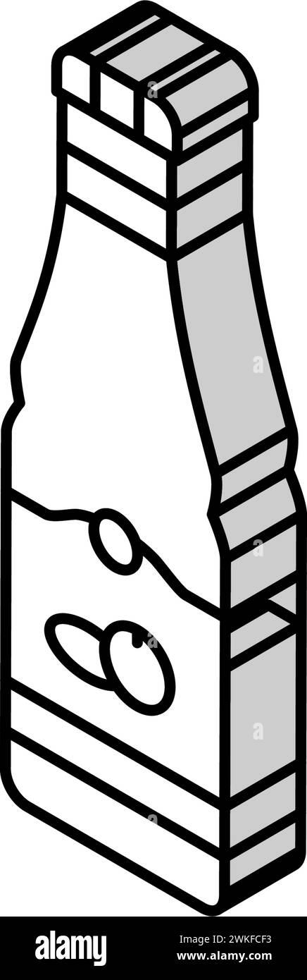 syrup blueberry isometric icon vector illustration Stock Vector Image ...