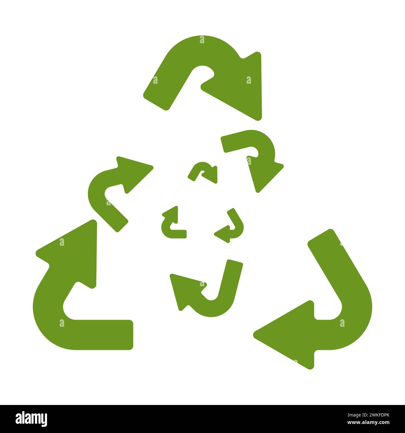 Vector recycling symbol. Ecology icon. Symbol of nature and environment ...