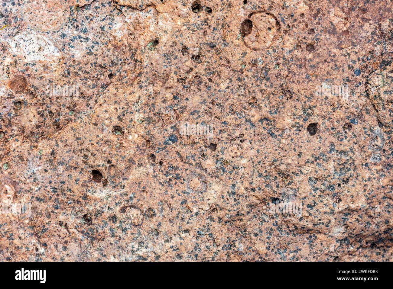 Rough natural red granite stone pattern, close up background photo ...