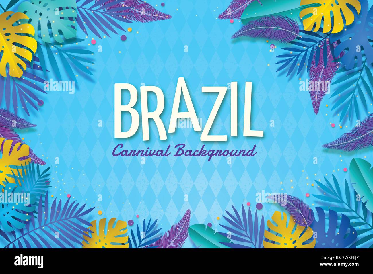 realistic brazilian carnival background design vector illustration ...
