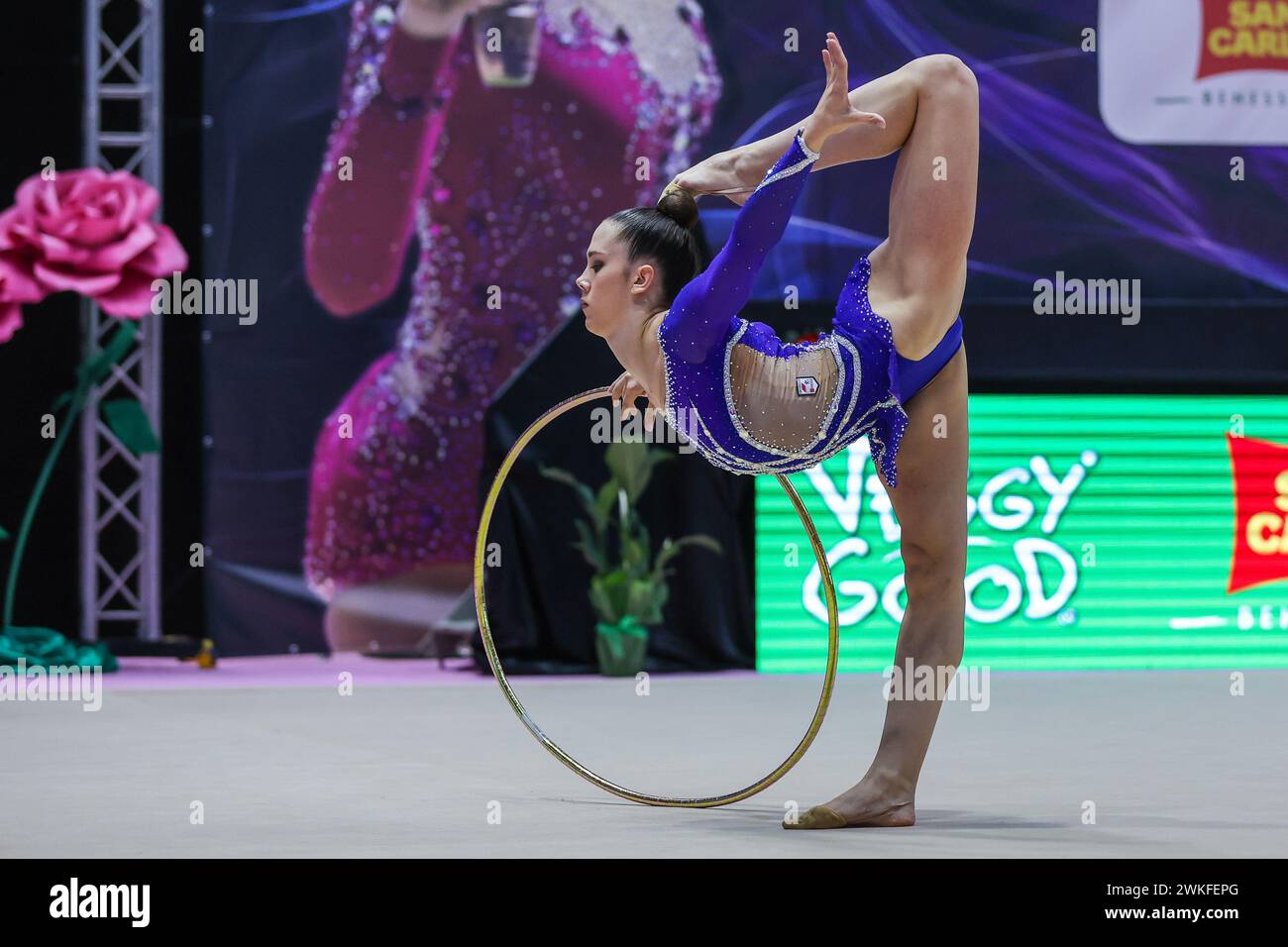 Chieti, Italy. 17th Feb, 2024. Polina Berezina of Braccio Fortebraccio Perugia seen during ...