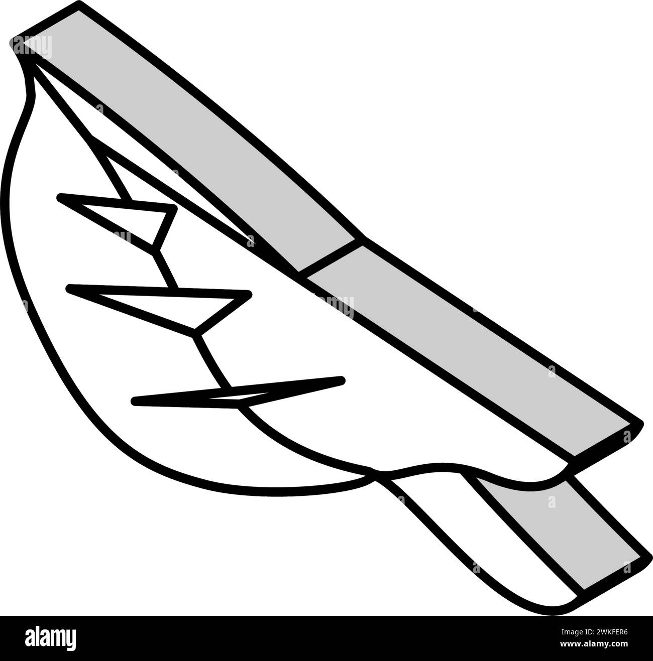 leaf birch autumn isometric icon vector illustration Stock Vector Image ...