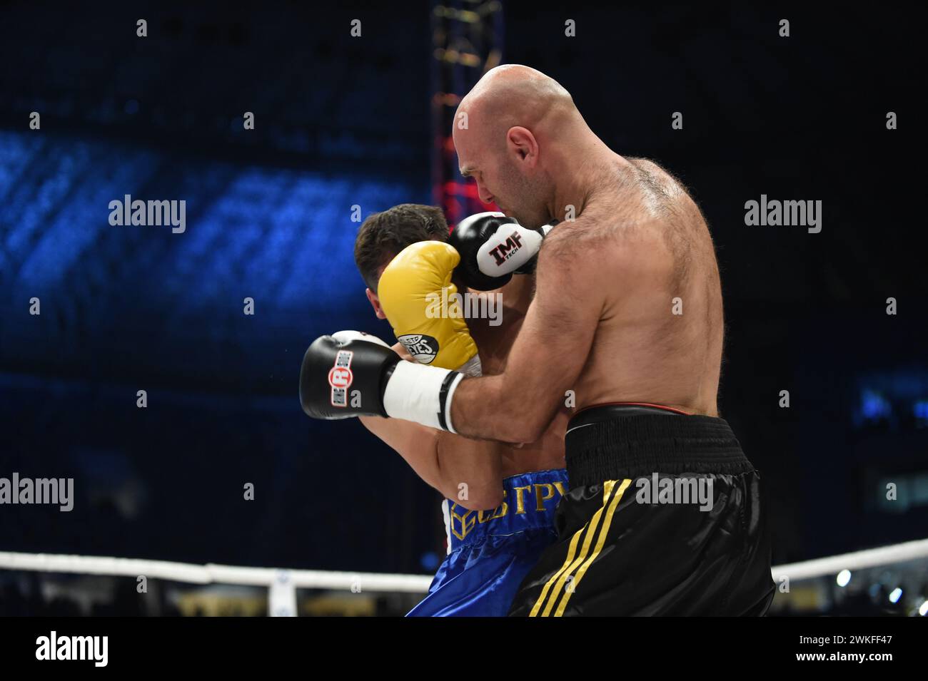 Ranking boxing fight in the Arena Lviv Stadium Stock Photo - Alamy