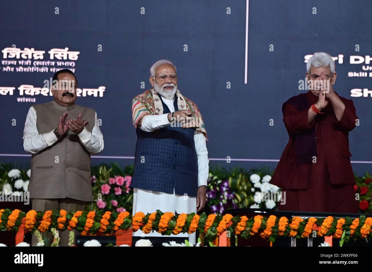 Jammu, India. 20th Feb, 2024. February 20, 2024, Jammu, India : India's Prime Minister, Narendra ...