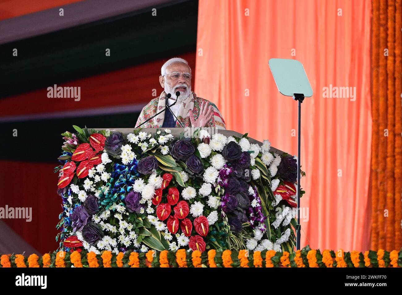 February 20,2024, Jammu, India : India's Prime Minister, Narendra Modi ...