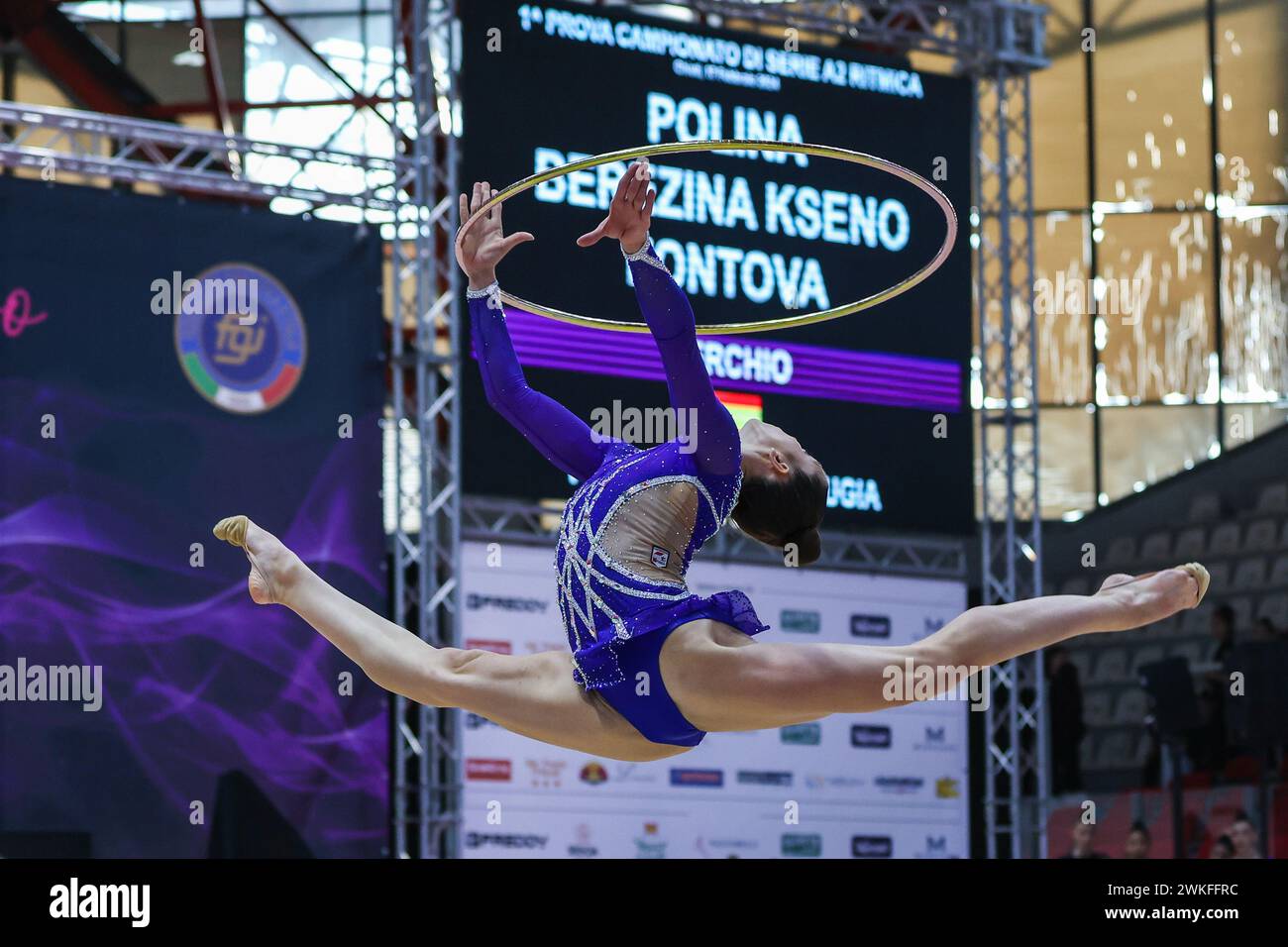 Chieti, Italy. 17th Feb, 2024. Polina Berezina of Braccio Fortebraccio Perugia seen during ...