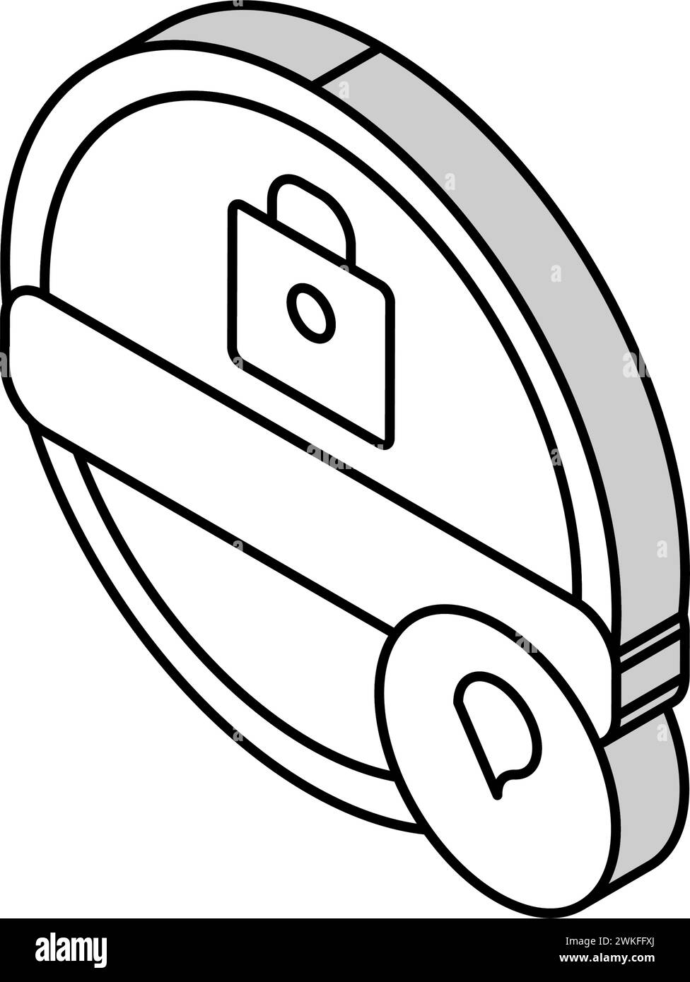 forgot password isometric icon vector illustration Stock Vector Image ...