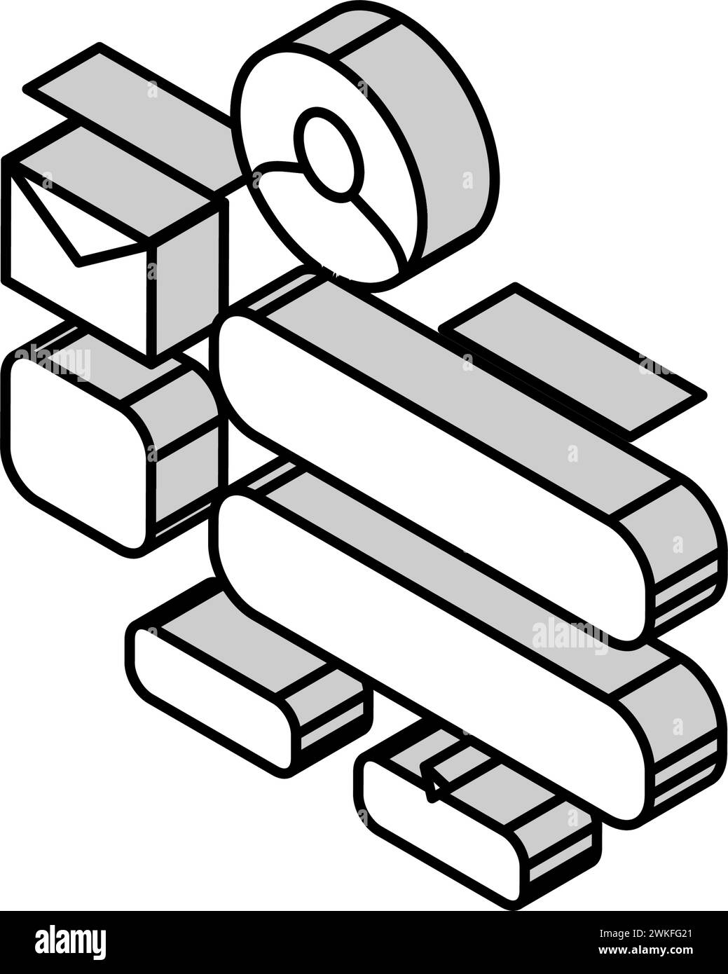 Mail online registration icon Cut Out Stock Images & Pictures - Alamy