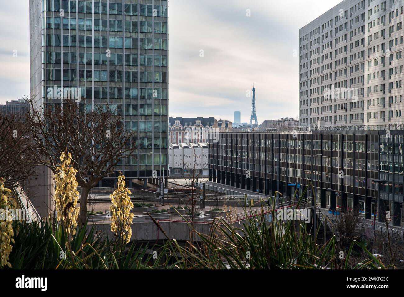Paris, France - 01/28/2024: Modern building in the "La Défense ...