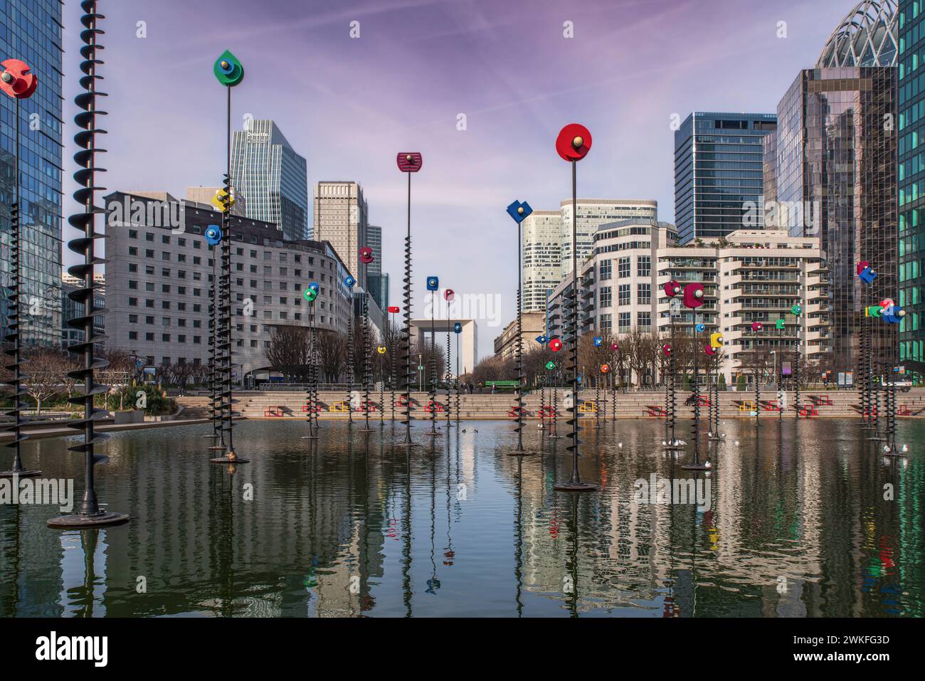 Paris, France - 01/28/2024: Modern building in the "La Défense ...