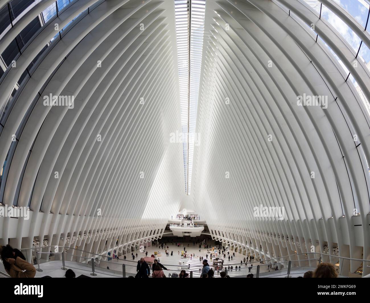 New York, USA - 1 May 2023: Main concourse of New York's World Trade ...