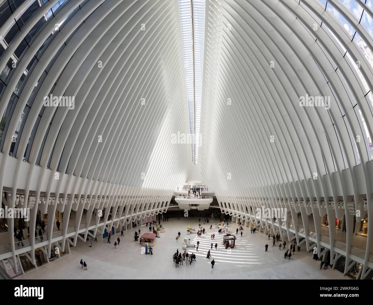 New York, USA - 1 May 2023: Main concourse of New York's World Trade ...