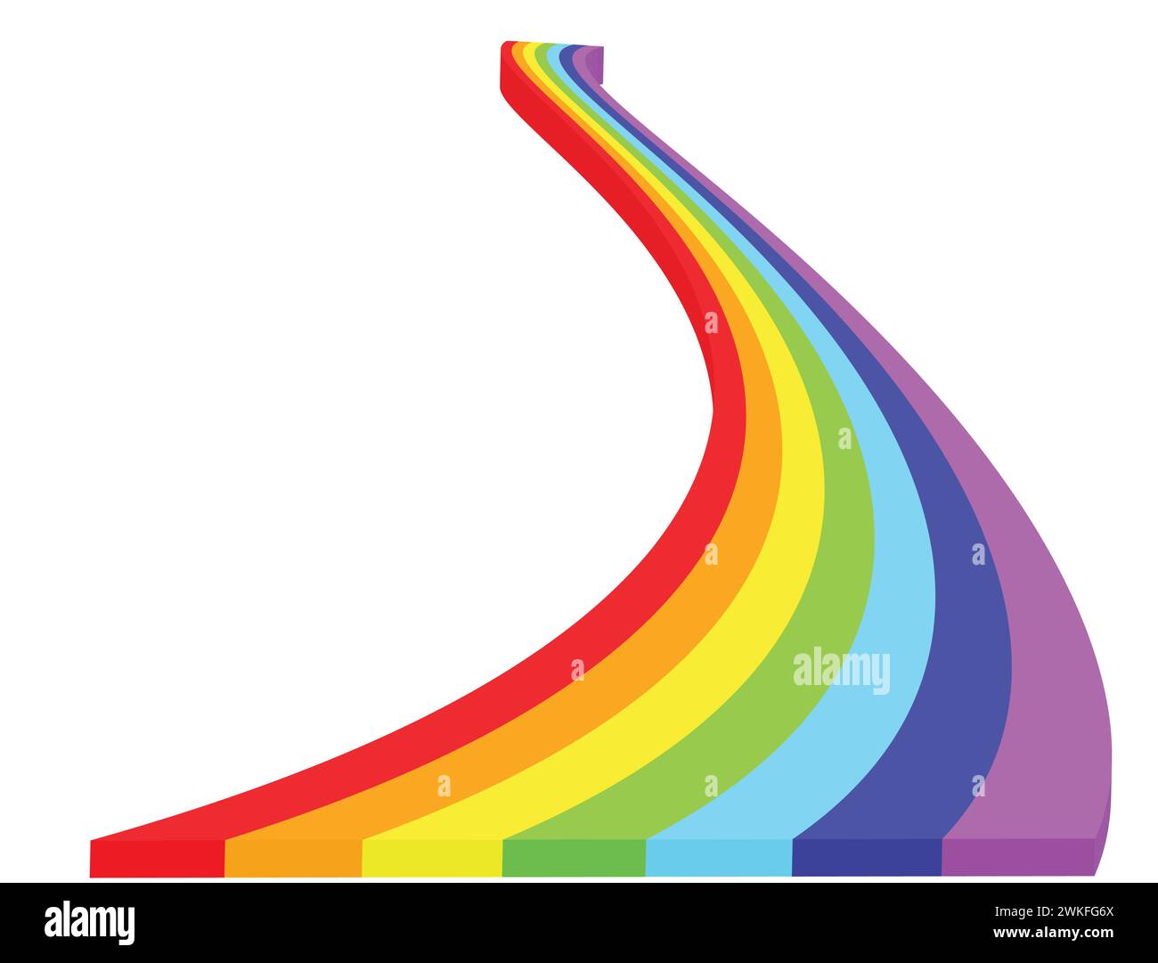 Rainbow slide background. vector illustration Stock Vector Image & Art ...