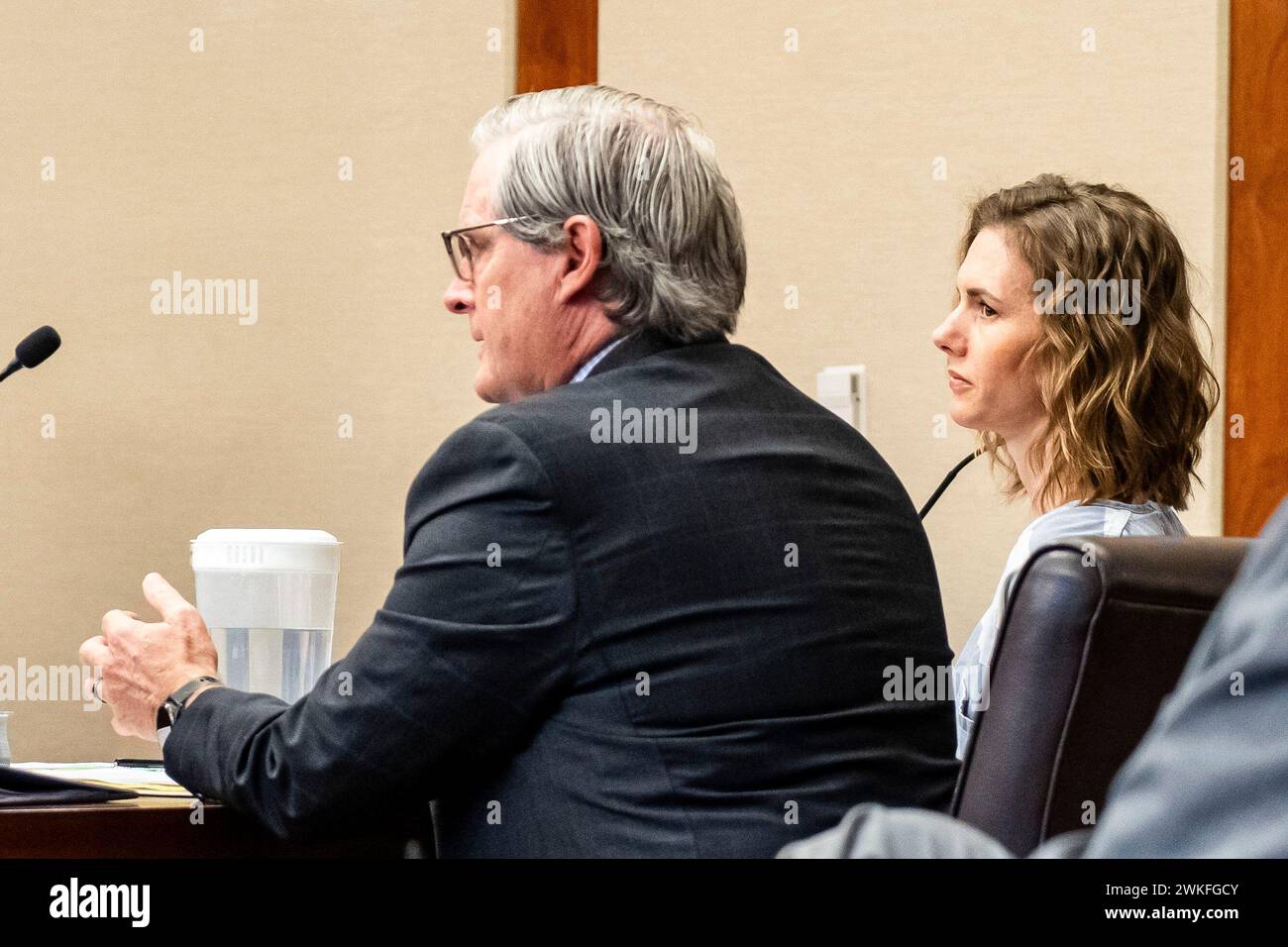 Ruby Franke sits in court during her sentencing hearing, Tuesday, Feb ...