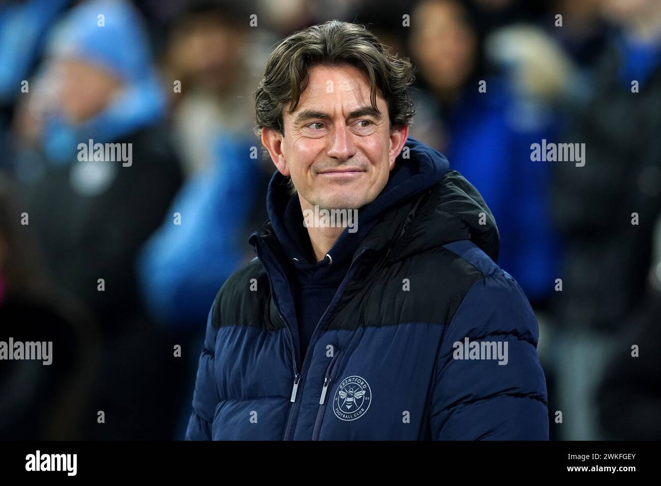 Brentford manager Thomas Frank before the Premier League match at ...
