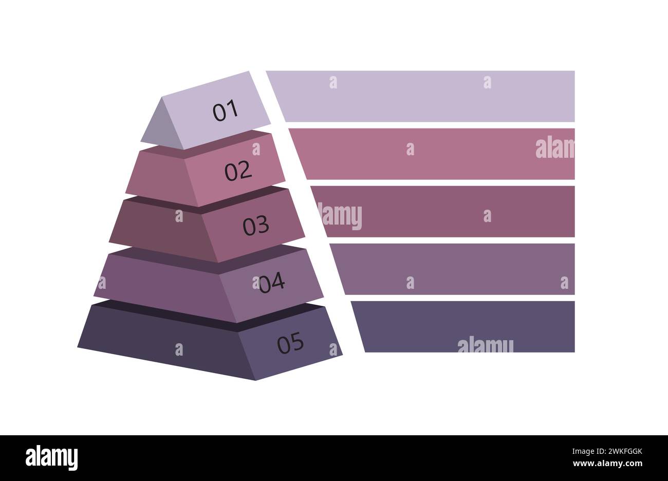 Colorful infographics pyramid. vector illustration Stock Vector Image ...