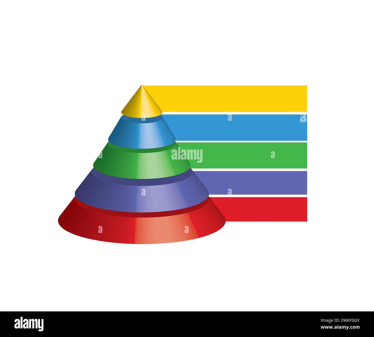 Colorful infographics cone. vector illustration Stock Vector Image ...