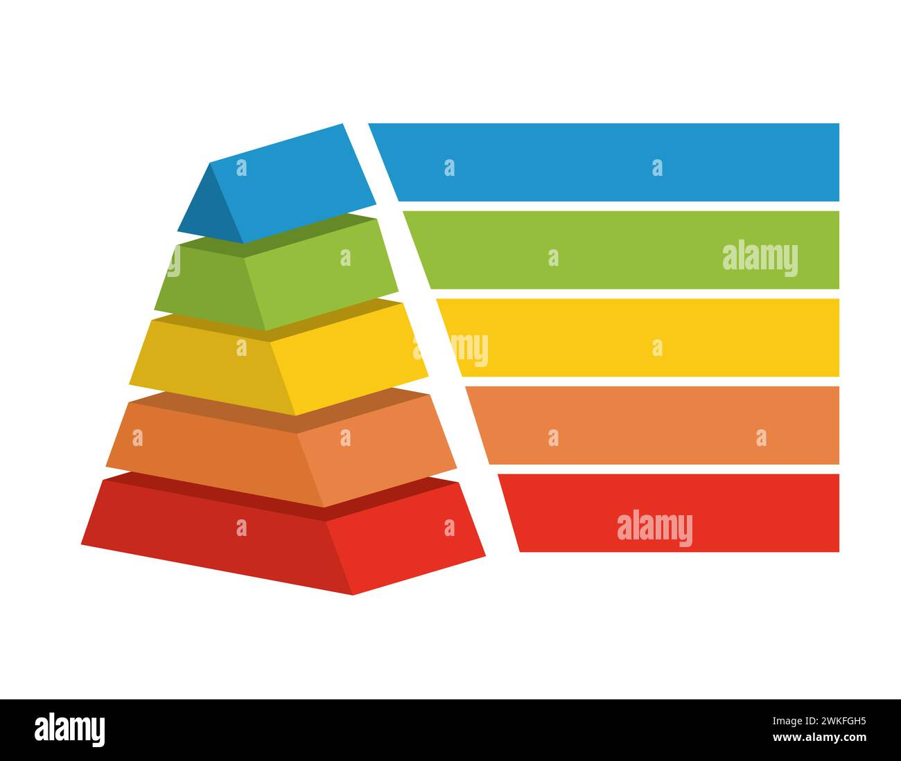 Colorful infographics pyramid. vector illustration Stock Vector Image ...